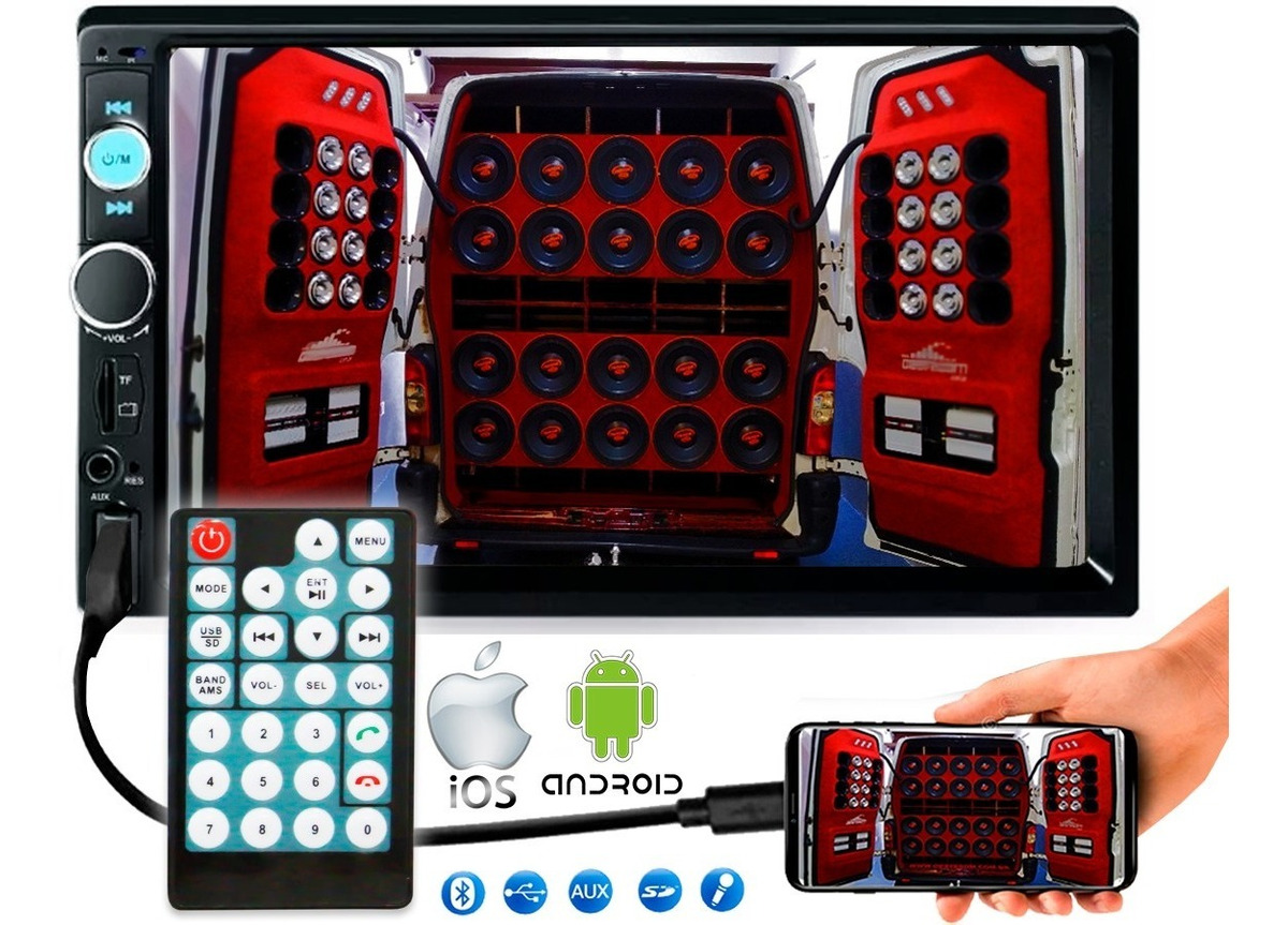 Central Multimídia Mp5 Automotivo Espelhamento Android Ios Luuk Young
