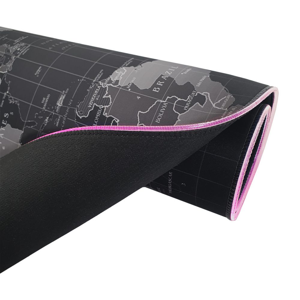 Mousepad Gamer Speed Mapa Mundi Iluminação Led Rgb Mouse Pad Desk Pad ...