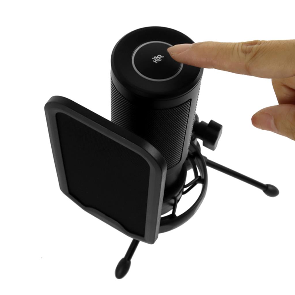 Microfone Tripe De Gravacao Gamer Usb Com Led Rgb Usb Profissional U850 ...