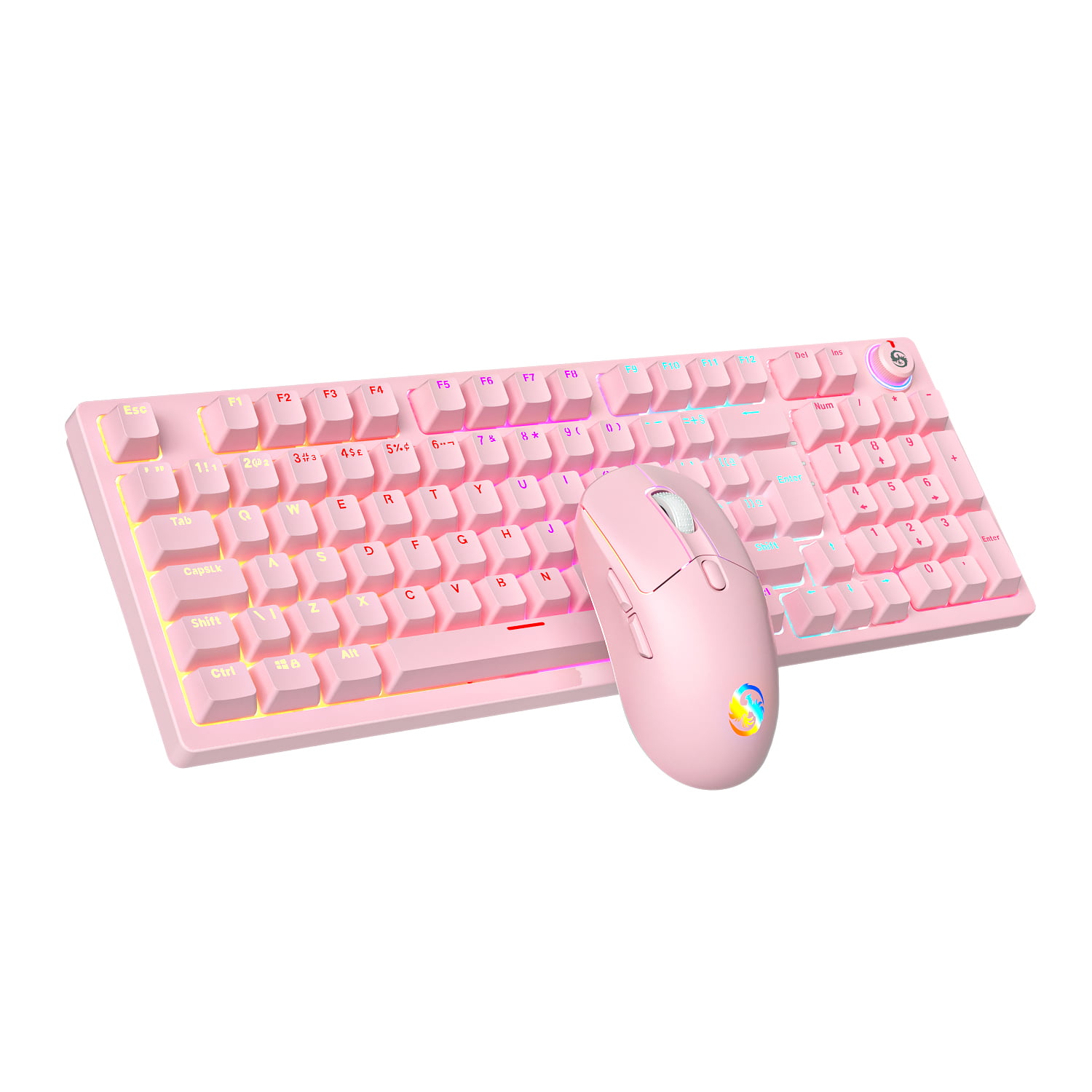 Teclado Mecânico E Mouse Gamer 7200 Dpi Switch Red Bk-08 Fire Phoenix ...