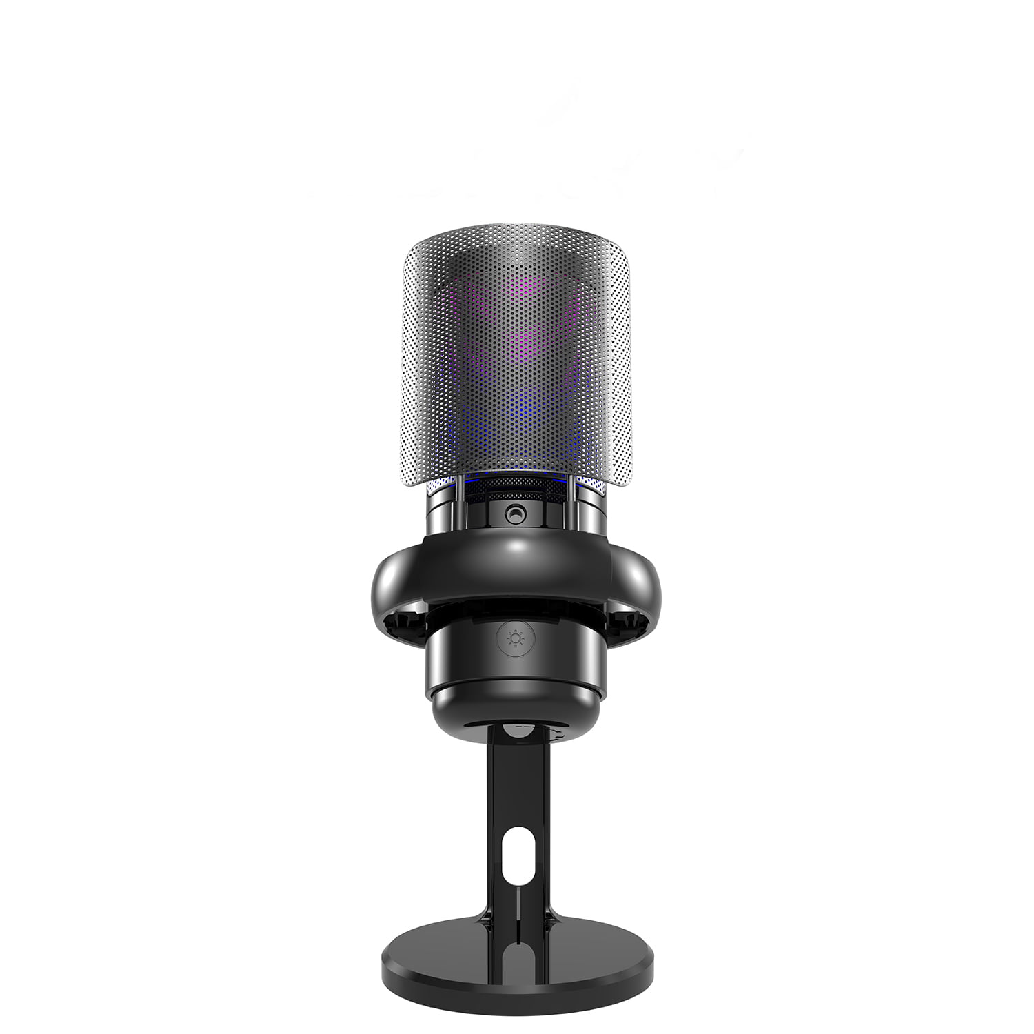 Microfone Gamer Condensador Profissional De Mesa Led Rgb Fire Phoenix ...