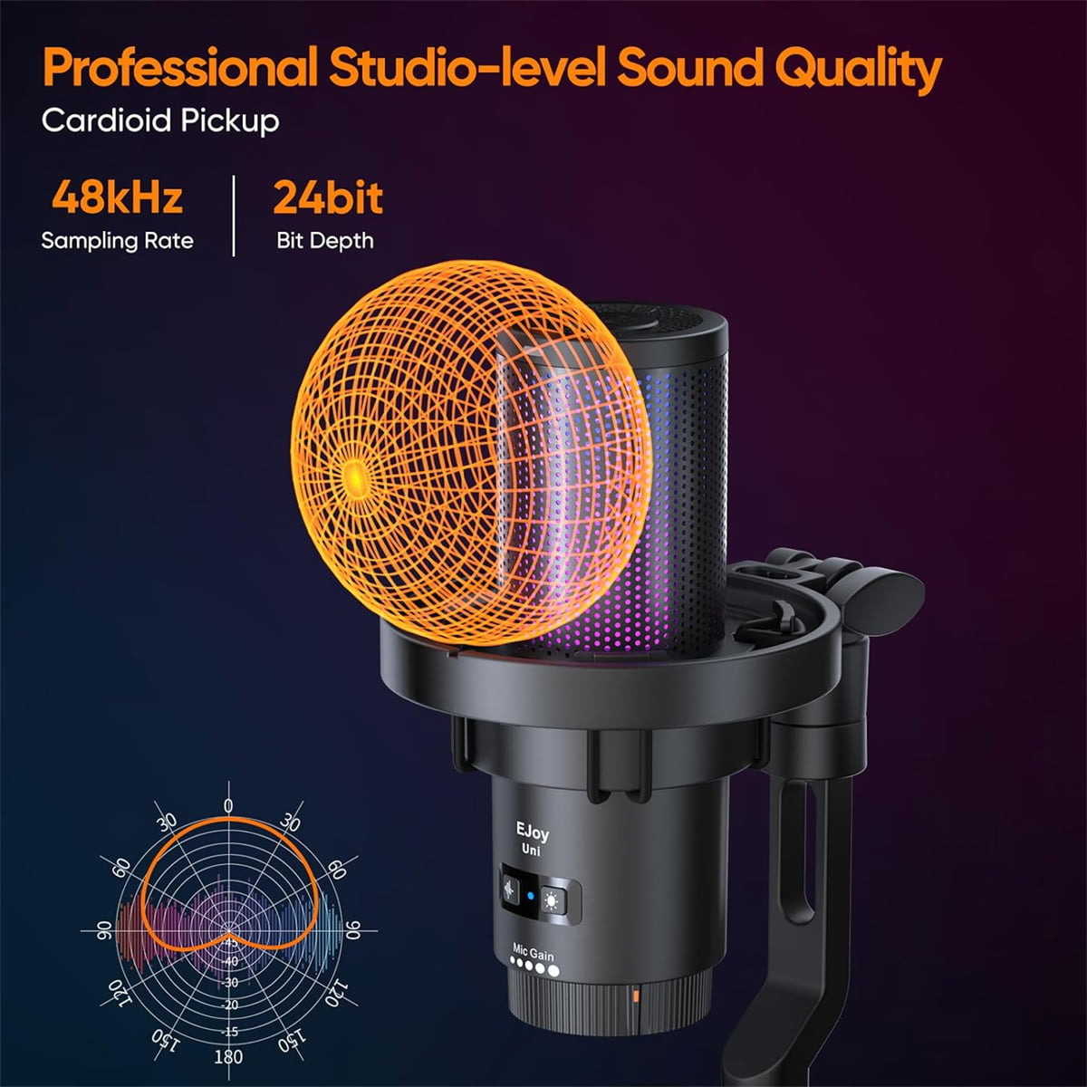 Microfone Cardioide Comica Uni Pro Condensador Wireless Sem Fio Led Lk-115 - LUUK YOUNG Comércio ...